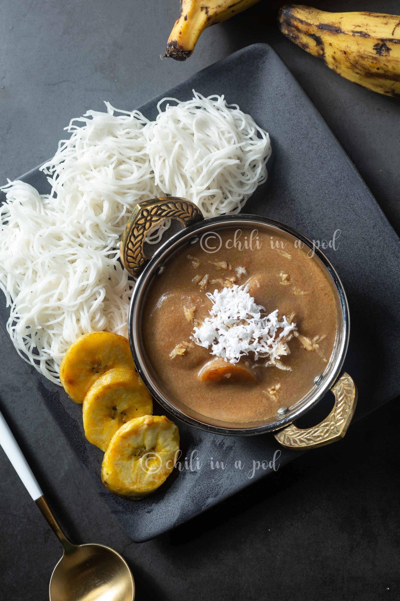 Plantain Stew | South Indian style Banana stew recipe - Chili in a pod